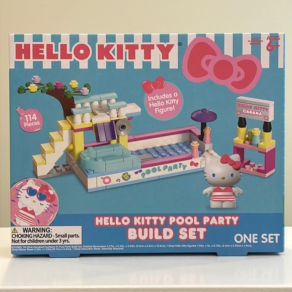 Hello Kitty | Toys | New Hello Kitty Pool Party Build Set | Poshmark
